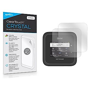BoxWave Screen Protector Compatible with Netgear Nighthawk M6 Pro Mobile Hotspot (MR6500) - ClearTouch Crystal (2-Pack), HD Film Skin - Shields from Scratches