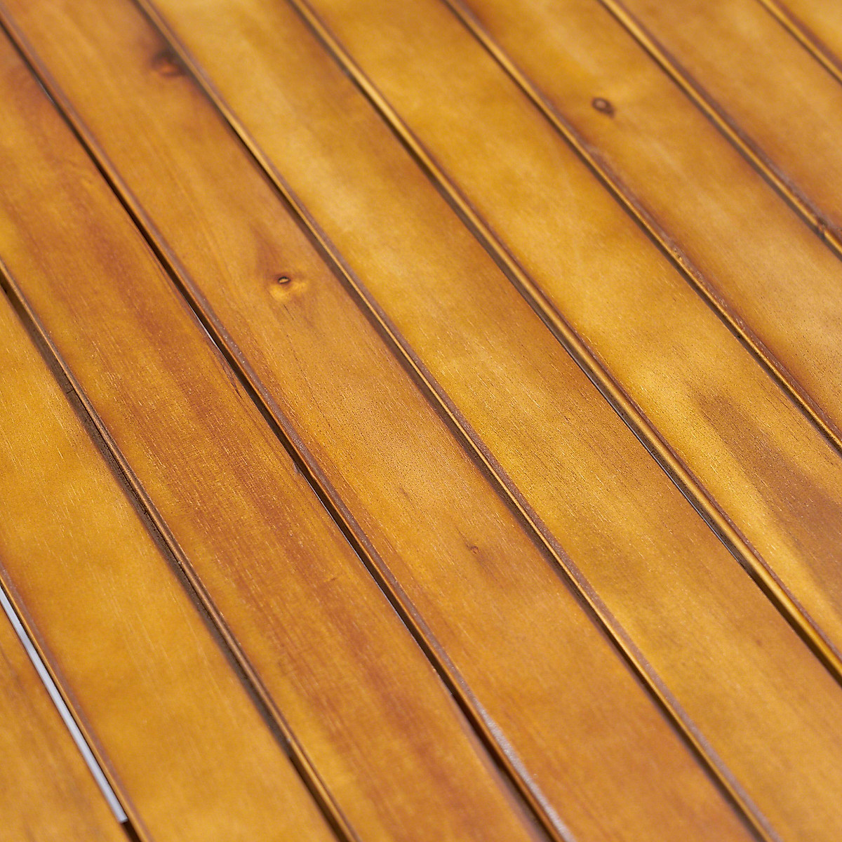 Christopher Knight Home Nick Outdoor Acacia Wood Round Dining Table, Teak Finish