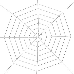 YUNAI Spider Webs Halloween Decorations Outdoor, 10.5ft 7 Coils White Fake Spider Web, Scary Haunted House Outdoor Wall Decor for Halloween Party Hanging Decorations