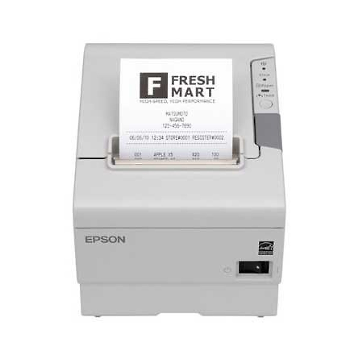Epson TM-T88V Thermal Receipt Printer, USB and Serial Interfaces, Auto-cutter. Includes Power Supply. Color: Cool White. (Interface Cables Not Included) . . . (