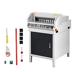 Vevor Electric Paper Cutter 450mm 17.7 Inch Paper Cutter Guillotine Numerical Control Automatic Digital : Office Products