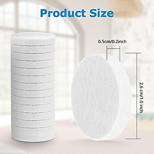 iSingo 30 Pack Core Mini Aroma Pads Replacement for LEVOIT LV-H128 Essential Oil Replacement Aromatherapy Refill Pads Compatible with LEVOIT Core Mini/LV-H128 Air Puri-Fier White