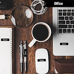 Black Label Tape TZe-335 Replacement for Brother TZe Tz Tape 12mm 0.47 Laminated White on Black TZ335，Work with Brother P Touch PT-D210 D220 H110 D600 Label Maker，4-Pack