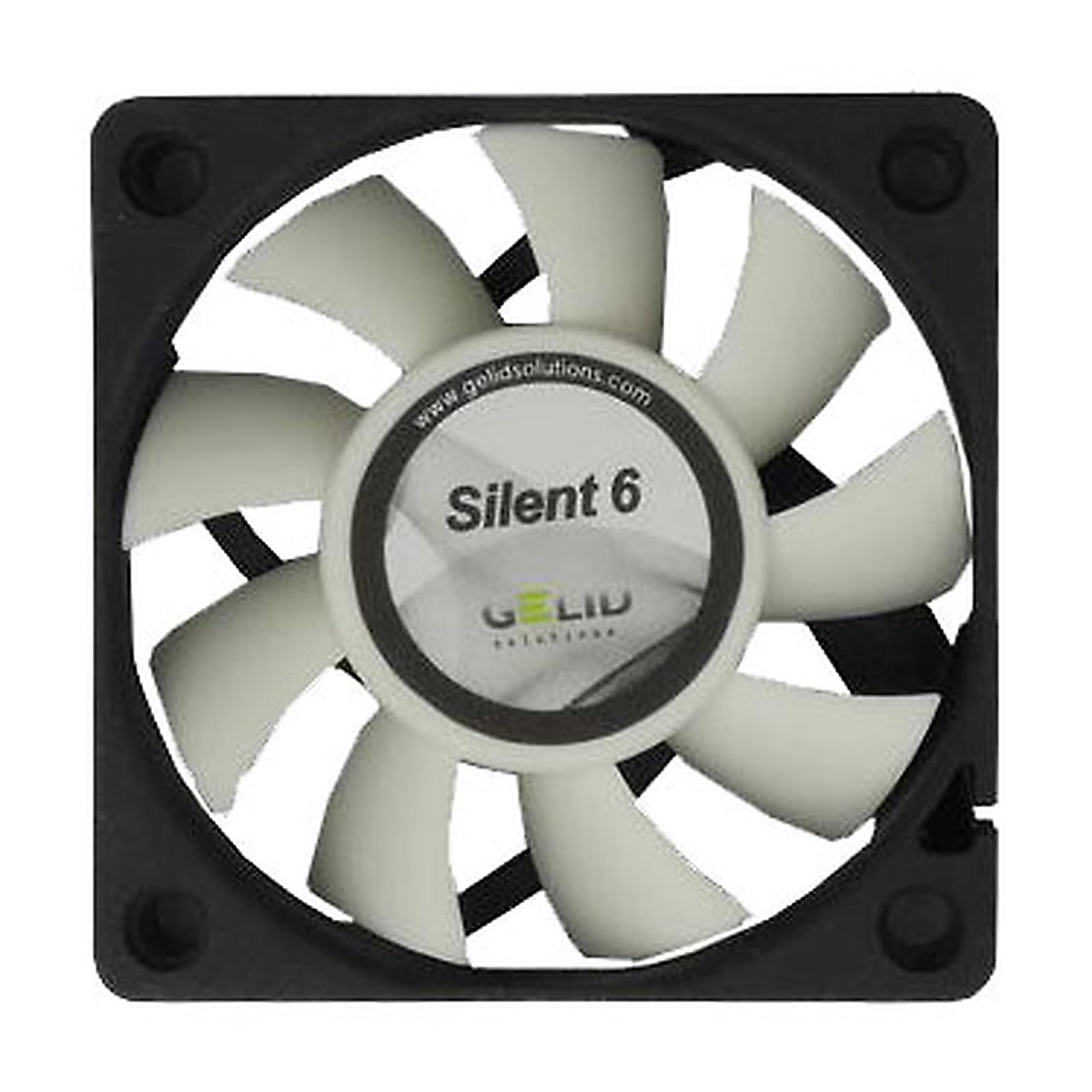 Gelid Solutions Silent 6 – 60mm Computer Fan, 3 Pin Molex, 60x60x15.5mm, Fan Speed: 3200RPM, Hydro Bearing, FN-SX06-32, Very Quiet, Noise Level 24 dBA, Color Black