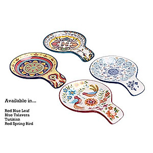 Bico Tunisian Ceramic Spoon Rest, House Warming Gift, Dishwasher Safe