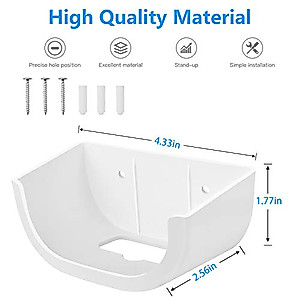 Huafly Screwless Wall Mount Bracket for Eero 6 Wifi, VHB Stick On Holder, Strong Adhesive Holder, No Tools No Drilling No Hole (2Pcs)