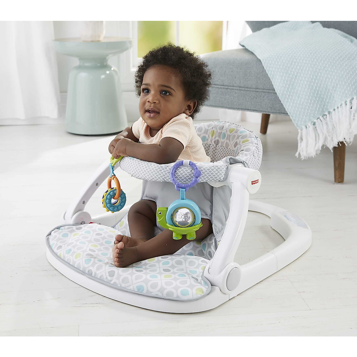 Fisher-Price Baby Bouncer and Portable Chair Set with Toys and Music