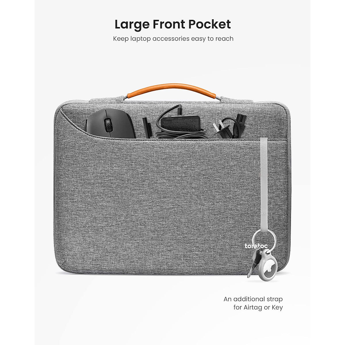 tomtoc 360 Protective Laptop Sleeve Case for 13-inch New Surface Pro 11/10/9/8/X with Surface Pro Flex/Signature Keyboard, 13.8-inch Surface Laptop 7th, Copilot+ PC, Water-Resistant Laptop Carry Bag