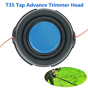 AILEETE T35 Tap Advance Trimmer Head 537388101 for Husqvarna 123L 225L 232L 322L 323L 324LX 325L 326L 326LX 322R 323R 324RX 325RX 325RJX 326RX 326RJX Straight Shaft Trimmers & Brushcutters 531300194