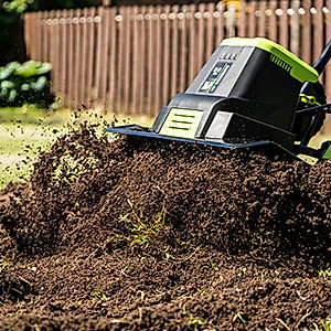 Earthwise TC70125 12.5-Amp 16-Inch Corded Electric Tiller/Cultivator, Green