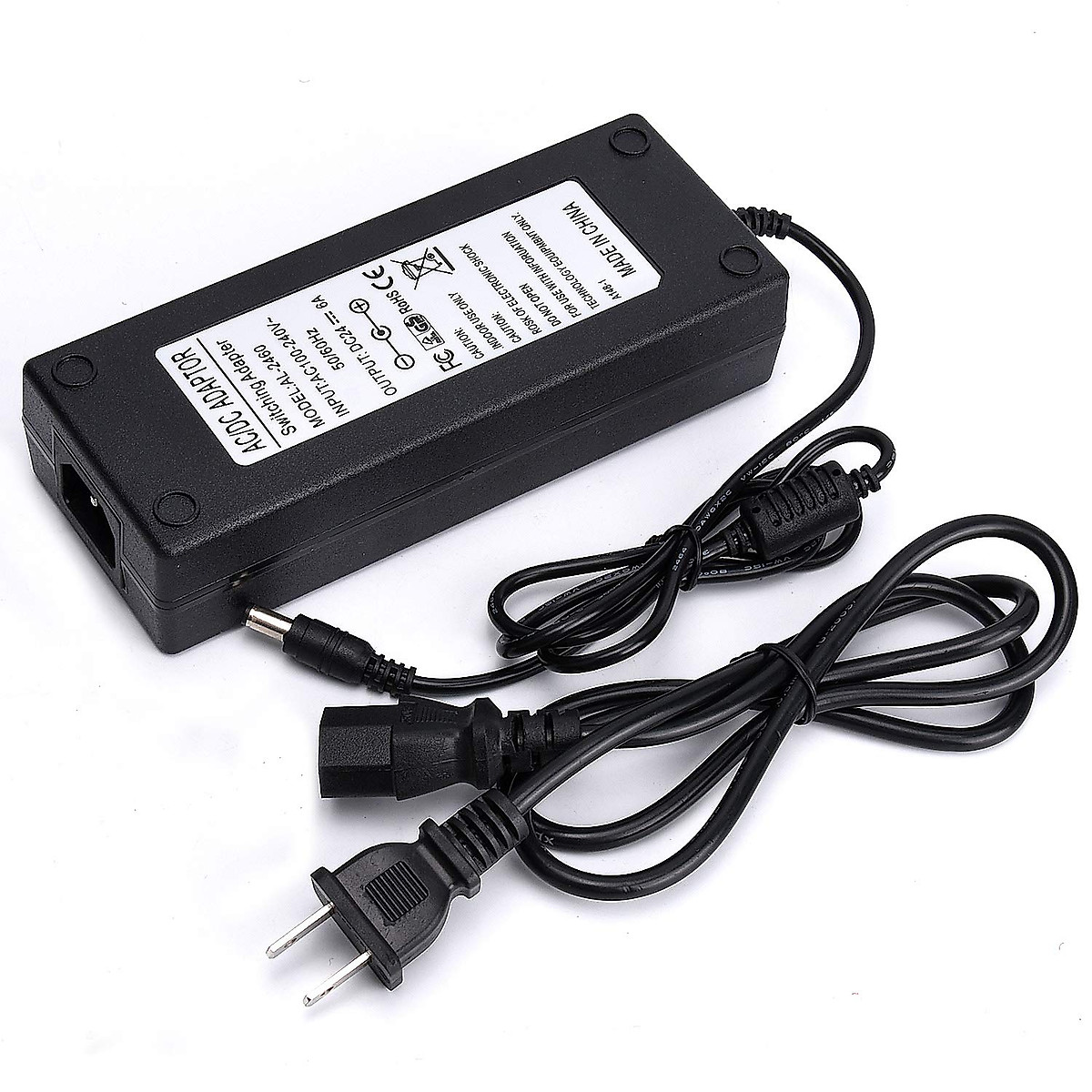 Facmogu TDA7498E Stereo Audio Amplifier Car Audio Amplifier with Power Supply DC 24V 6A,160W x 160W Dual Channel Hi-Fi Amplifier, Mini Class D Integrated Digital Amp Home Speakers (Amplifier+Adapter)