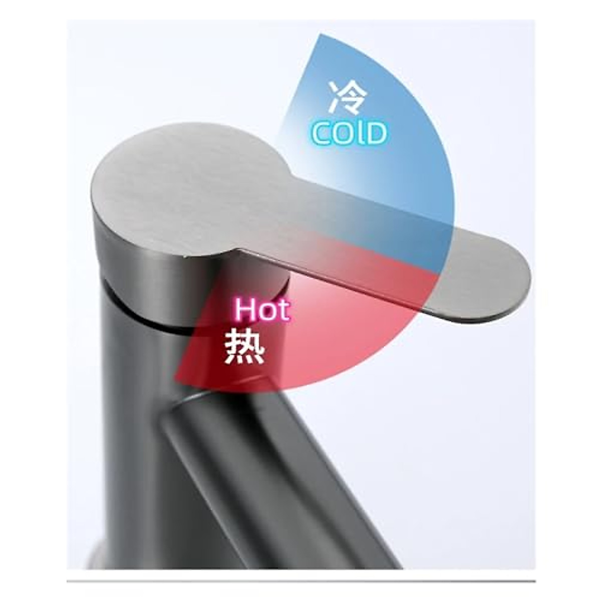 1 Pcs Kitchen Faucet Stainless Steel Hot and Cold Faucet Wash Basin Basin Faucet Bathroom Bathtub Accessories Set Sink Bathtub Faucet (Color : Silver)