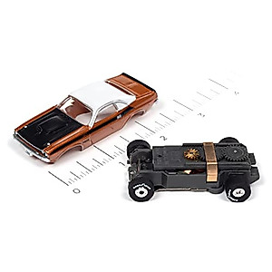 Auto World Thunderjet OK Used Cars 1970 Dodge Challenger T/A (Burnt Orange) HO Scale Slot Car