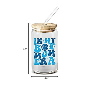 NewEleven Christmas Gifts For Mom, New Mom - Gifts For a Mom of Boys, Pregnant Mom, Expecting Mom, Mama, Mom To Be, Mommy To Be - 16 Oz Coffee Glass
