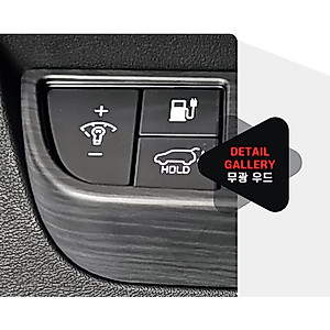 YOUTOOCAR Wood Grain Automobile Front lamp Adjusting Part Cover Compatible with KIA EV6 Automotive Accessories