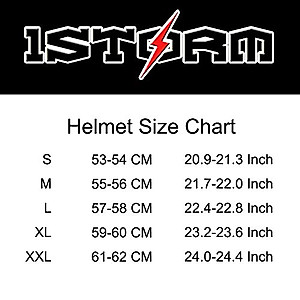 1Storm Dual Sport Motorcycle Motocross Off Road Full Face Helmet Dual Visor Storm Force Blue, Size Medium