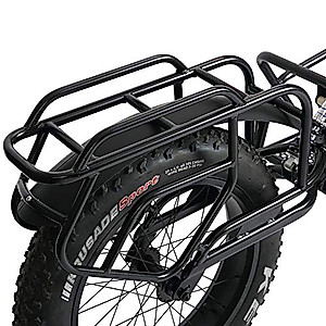 QuietKat 20QKCTSW Rear Cargo Trailer, Single Track FatTire Off Road, 14”x 24” Storage