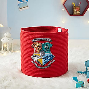 Idea Nuova Harry Potter Hogwarts Rope Storage Organizer Bin, 15" H x 14" W