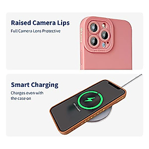 ankofave for iPhone 14 Pro Max Case for Women Girls Cute, Gold Plated Letter Double Heart Case Soft Shockproof, Full Camera Lens Protective Phone Cases for iPhone 14 Pro Max 6.7 inch- Red Wine