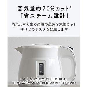 Tiger thermos electric kettle 800ml white Wakuko PCF-G080-W Tiger