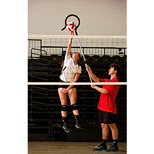 Tandem Sport Collapsible Spike Trainer - Volleyball Training Aid for Hitting Technique - Improve Hitting Placement - Volleyball Practice Equipment - Black