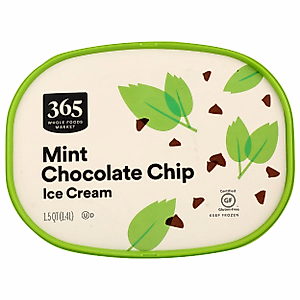 365 by Whole Foods Market, Ice Cream Mint Chocolate Chip, 1.5 Quart
