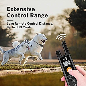 DOG CARE Dog Training Collar for Large Medium Dogs - Dog Shock Collar with Remote, Dog Training Collar with Beep, Vibration, Static Modes, Keypad Lock, 0-99 Adjustable Shock Levels, Long Remote Range
