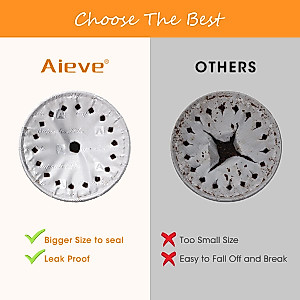 Aieve Aluminum Foil Seals Lid for Reusable Nespresso Pods Vertuo Compatible with Nespresso Refillable Capsule (120Pcs)