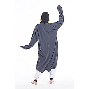 Sqlszt Women Men Adult Animal Penguin One Piece Onesie Cosplay Pajama Costume XL