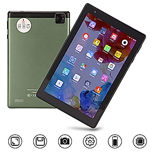 8 Inch IPS LCD Call Reading Tablet Tablet 2GB RAM 32GB ROM Green 100-240V 3 Slots Android5.1 (US Plug)