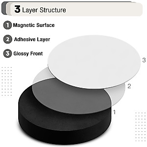 Mr. Pen- Round Magnets with Adhesive Backing, 20 pcs,4" Adhesive Magnetic Sheets with Adhesive Backing, Magnet Sheets with Adhesive, Magnets for Crafts Magnets with Adhesive Backing, Magnet Stickers