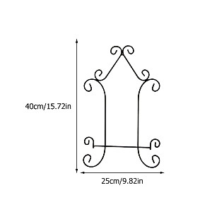 YARNOW 4 Pcs Plate Hangers Plate Holder for Wall Artwork Display Support Canvas Painting Holder Rack Artwork Wall