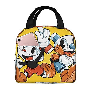 Unisex Travel Lunch Bag for Men Boys Lightweight Lunch Box Anime Lunch Cooler Bags for Work/School/Picnic/Office/Hiking/Outdoor/Camping/Fishing