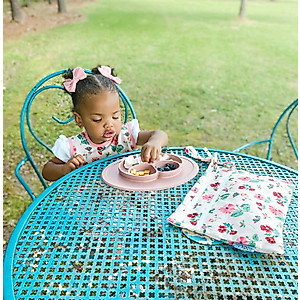 BapronBaby Eric Carle Pink Floral Caterpillar Wet Dry Bag - Waterproof Two Zipper Pockets - Reusable for Mealtime, Diapers, Stroller, Snacks, Swimsuits - Machine Washable - 11" x 9"