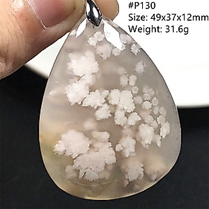 Natural Cherry Agate Pendant Jewelry For Women Men 49x37x12mm Beads Crystal Stone Sliver Gemstone AAAAA