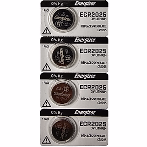 [ Pack of 4 ] Energizer Cr2025 3v Lithium Coin Cell Battery Dl2025 Ecr2025 CR 2025