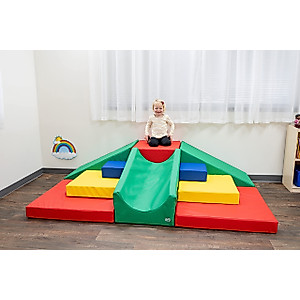Children's Factory Highlands Climber, Rainbow, CF322-217, Baby Playroom Climber, Indoor Playground for Classroom or Daycare, Toddler Nursery Activity,multi