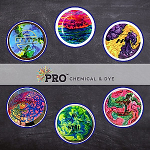 PRO Chemical Disc Golf Dye Starter Kit | Personalize Your Discs However You Want | Perfect for Beginners to Disc Dyeing | Stand Out from The Crowd | Pro Chem Disc Golf Dye Powder | 6