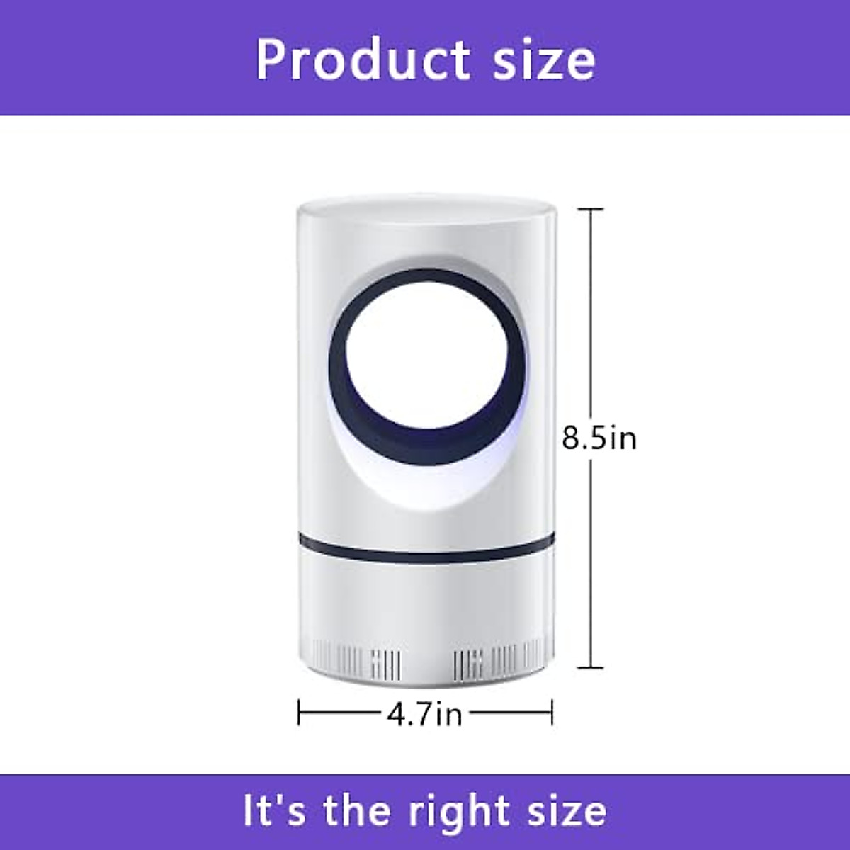 Mosquito Killer Lamp,USB Mosquito Killer Trap and Bug Zapper Mosquito Light Insect Killer Indoor & Outdoor,Mosquito Exterminator for Fly Control,Suction Fan