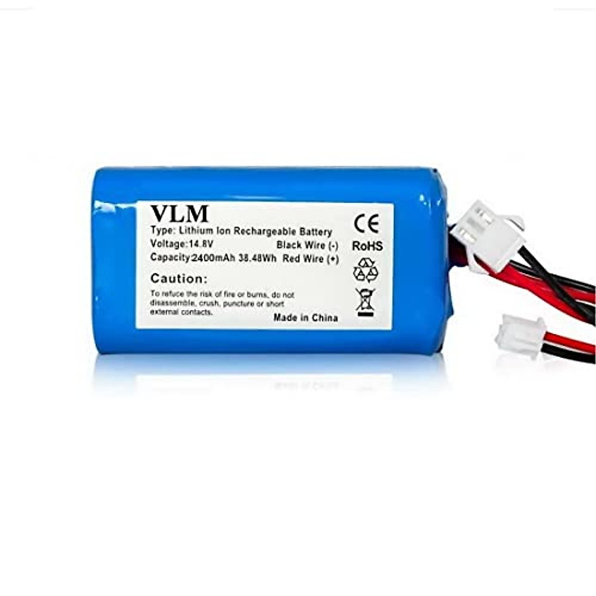 VLM Replacement Battery Pack for Shark Ion Robot RVBAT850 RVBAT700 Battery for RV-85 RV-850 RV 750_N Robots 14.8V
