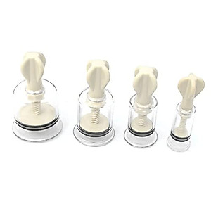 SUPVOX 4PCS Nipple Sucker Inverted Nipples Corrector Women Breast Suction Cup for Flat Nipples Breastfeeding Female Supplies