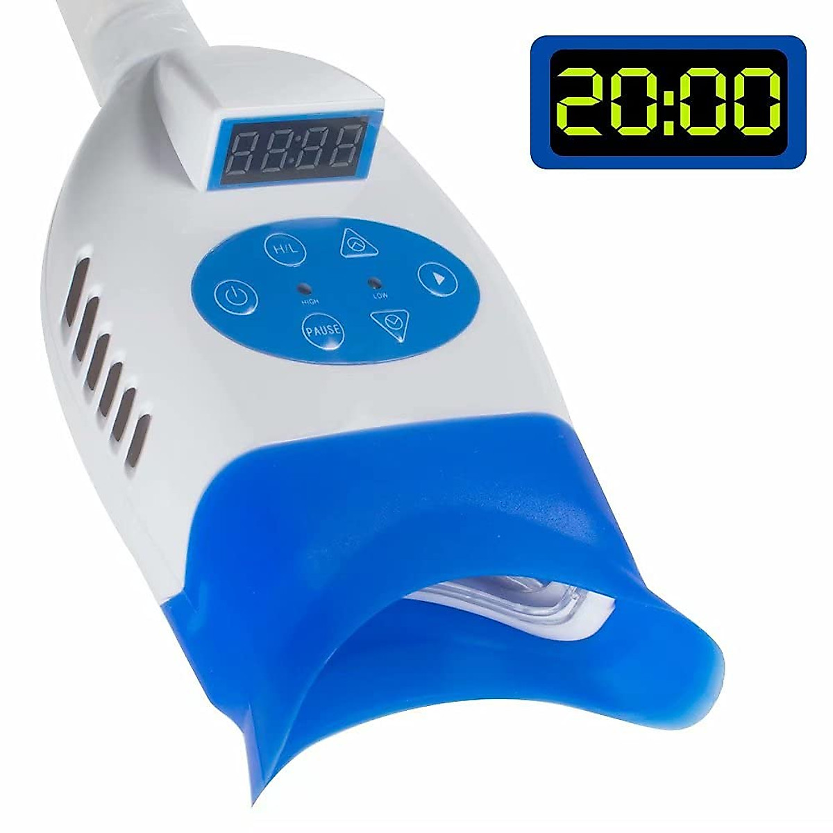 Enshey LED Teeth Whitening Light Dental Mobile Cold LED Light Lamp Bleaching Accelerator Holding on Table LED Teeth Whitening Machine, Ship from USA, 2-4 Days Delivery