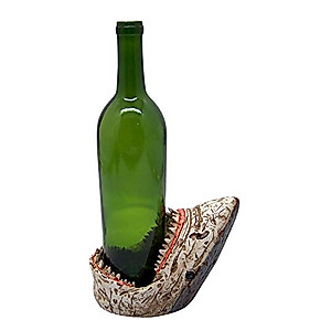 Shark Head Wine Bottle Holder, Tabletop Decoration, 7 Inches