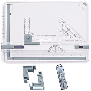 Frylr Inch A3 Drawing Board Drafting Table with Parallel Motion and Angle English Measuring System 20.87”L x 14.49”D