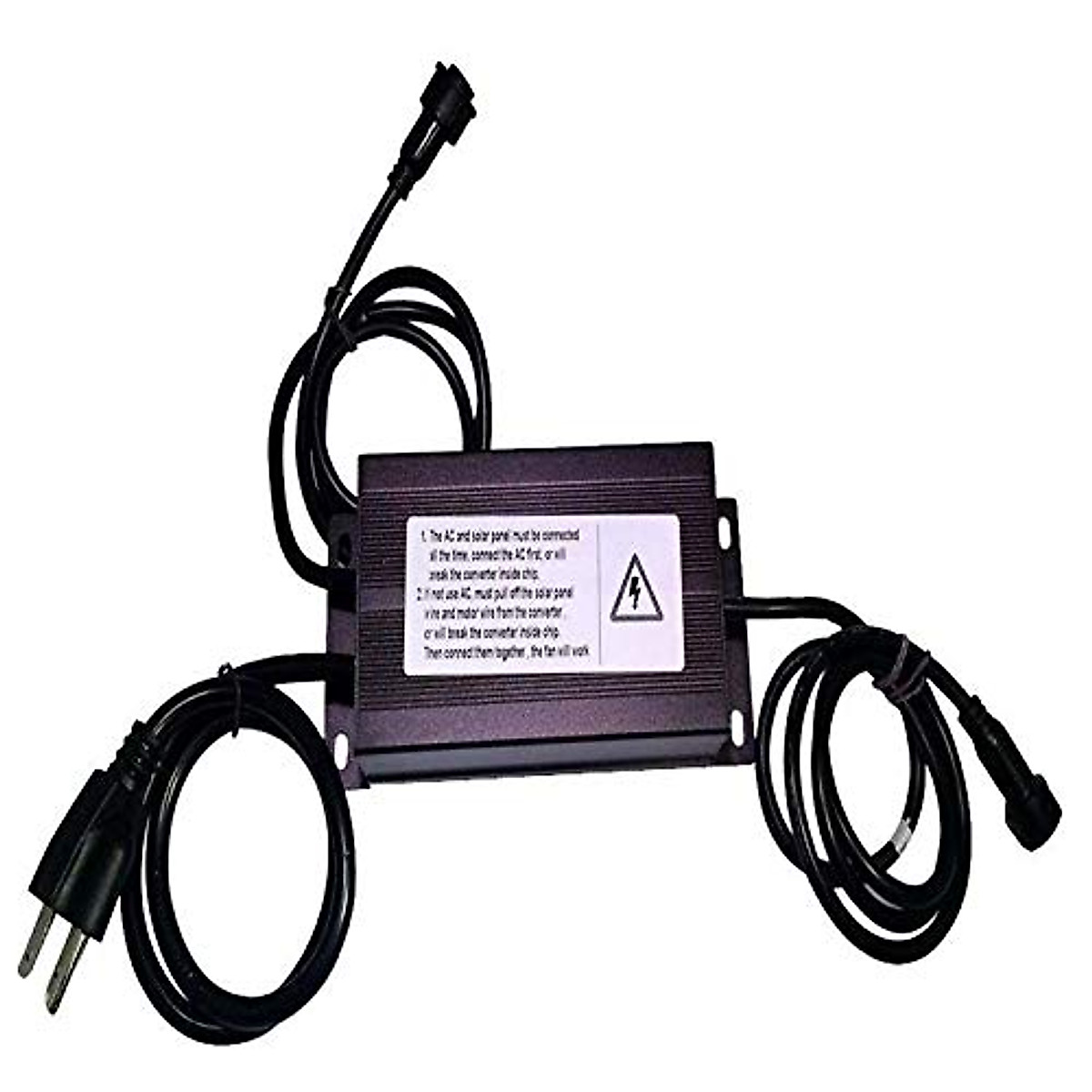 HVAC Ventilation Attic Fans Hybrid Solar Adapter 1.5 in. x 4 in. 110 ...