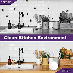 36 Pack Powerful Roach Repellent for Kitchen - Cockroach Repellent for Indoor and Outdoor, Natural Peppermint Oil to Keep Roach Away from House Closet Office Hotel Garage, Safe Around Pets & Plants