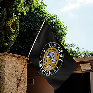 U.S Army Veteran Flag, 2x3 Ft United States Army Flags with Heavy Duty Polyester and Vivid Colors, 3Ply Double Sided Banner with Two Brass Grommets for Indoor and Outdoor 2x3 Feet