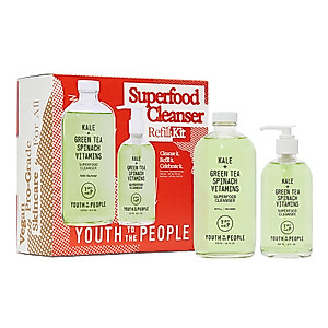 Youth To The People Superfood Cleanser Refill Kit - 8oz Pump Bottle + 16oz Refill