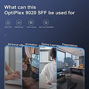 Dell OptiPlex 9020 i7 SFF Desktop Computer,Intel Quad Core i7-4770 up to 3.90GHz, 32GB Ram New 1TB SSD, AX200 Built-in WiFi 6, DVD-RW Dual Monitor Supported, Windows 10 Pro (Renewed)