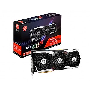 MSI Gaming Radeon RX 6800 16GB GDDR6 256-Bit HDMI/DP 2155 MHz RDNA 2 Architecture OC Graphics Card (RX 6800 Gaming Z Trio 16G)